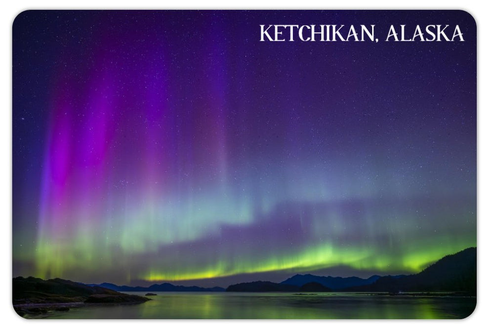 Alaska Postcard - Northern Lights Landscape Photography Greeting Card ...